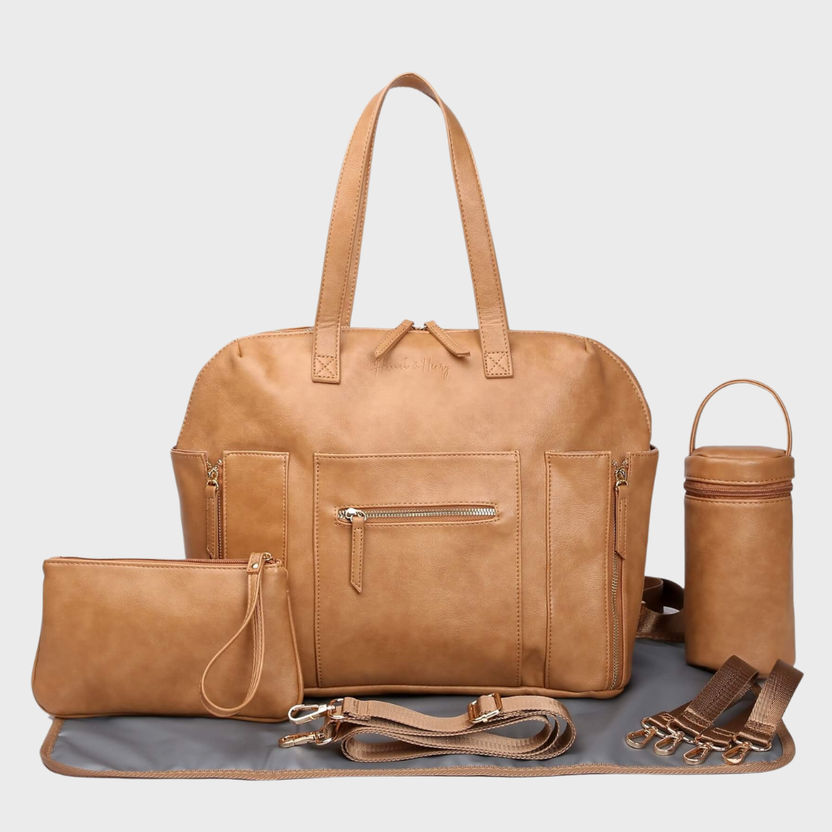 Chelsea Convertible Diaper Bag | Backpack to Tote | Vegan Leather ...