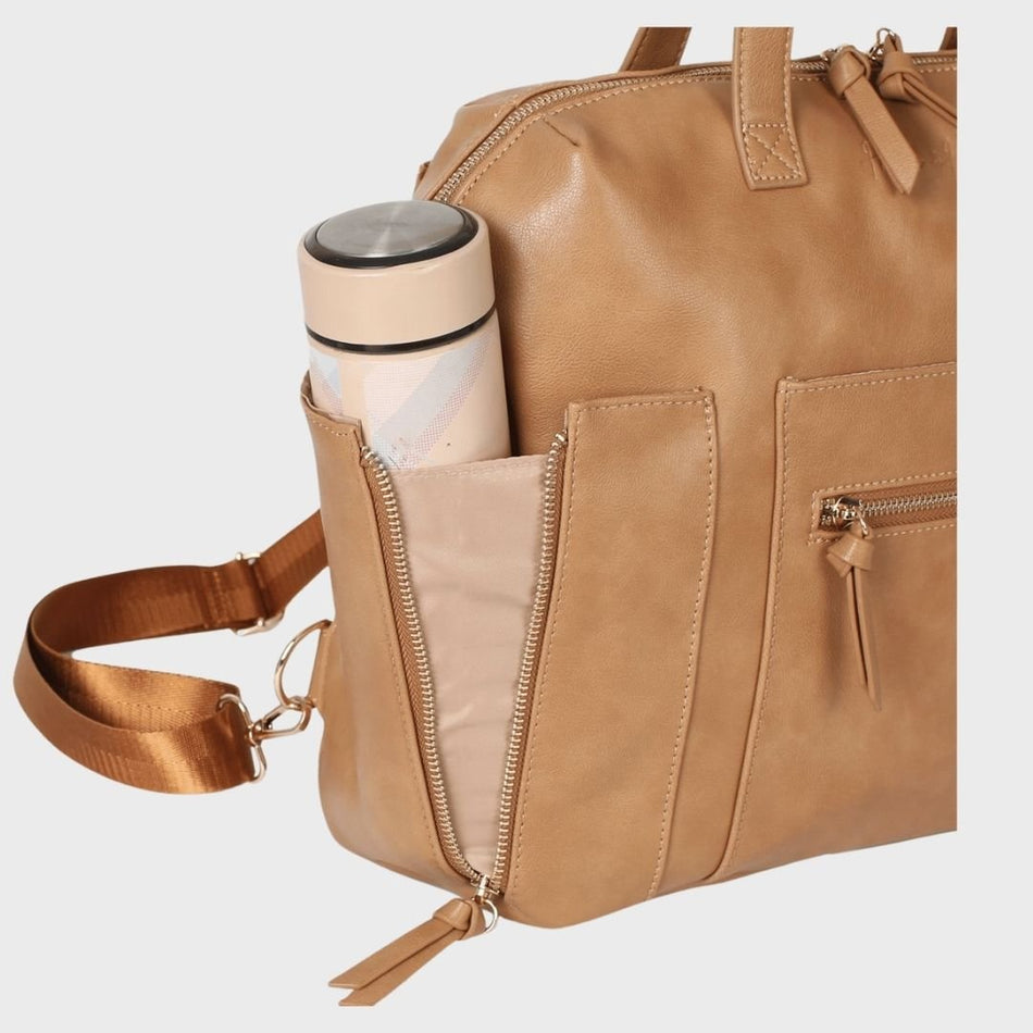 Chelsea Convertible Diaper Bag | Backpack to Tote | Vegan Leather ...